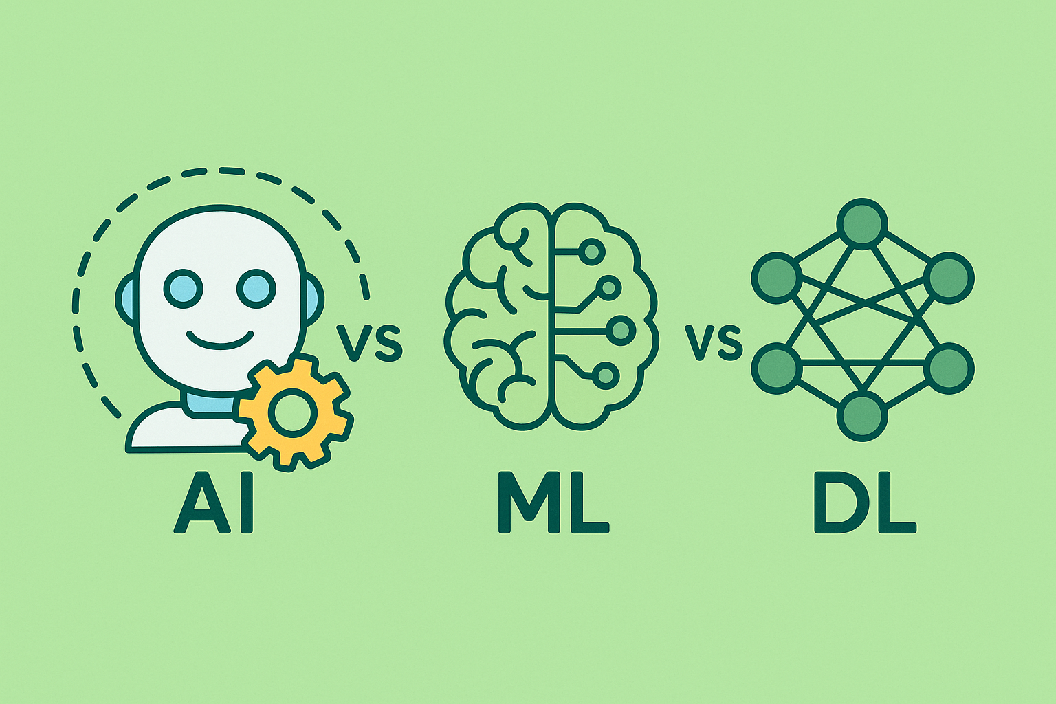 AI vs ML vs DL: Understanding the Key Differences with Real-Life ...