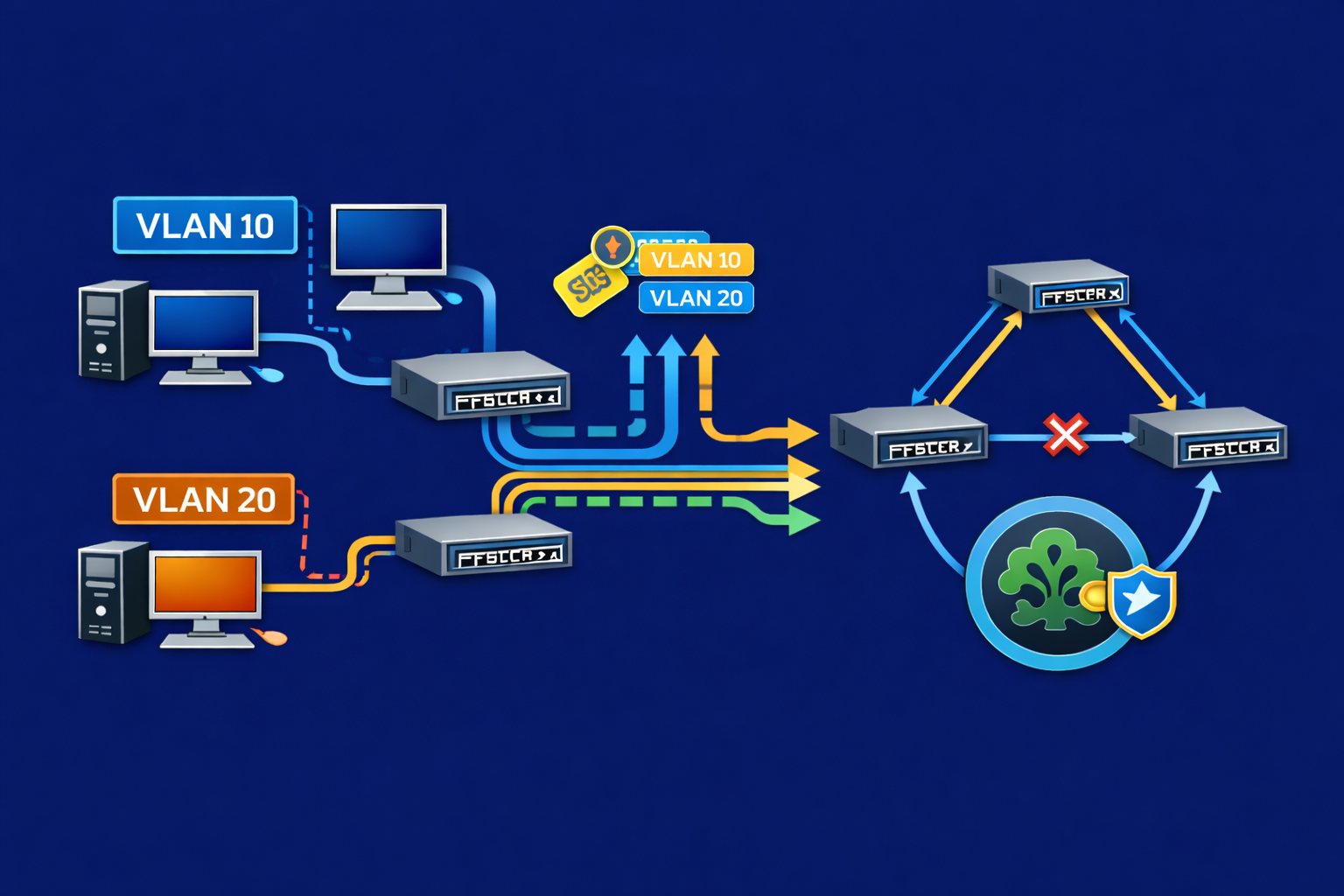 Switching to VLANs: Trunking, 802.1Q Tagging and STP Explained for ...